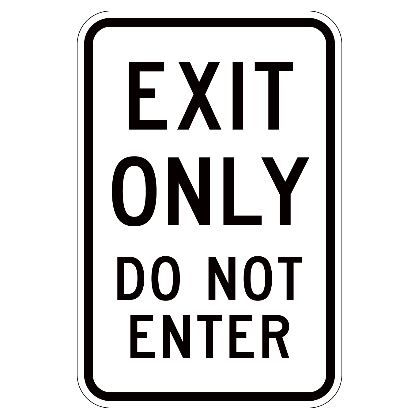 EXIT ONLY DO NOT ENTER【BSDO01】 | アメリカンデザインの看板で、あなたのスペースを本場の雰囲気に！｜BEST ...
