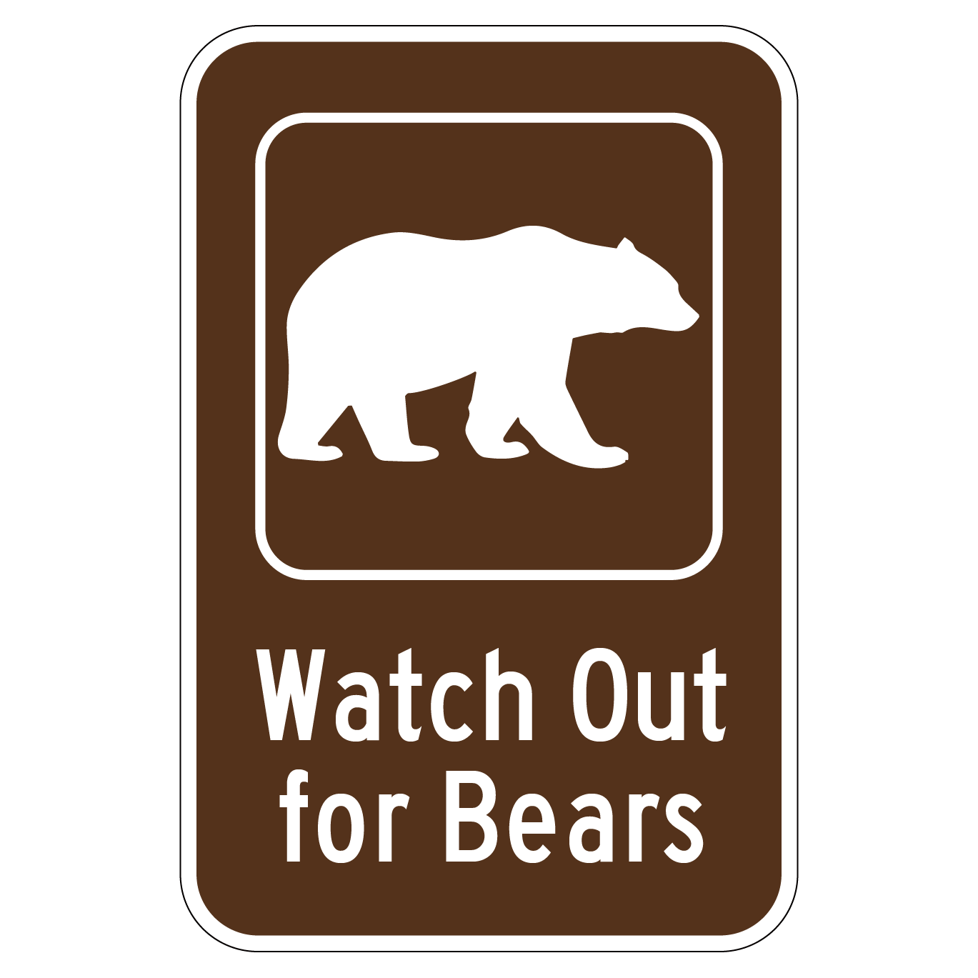 Watch Out for Bears【BSOL03】 | アメリカンデザインの看板で、あなたのスペースを本場の雰囲気に！｜BEST SIGN ...