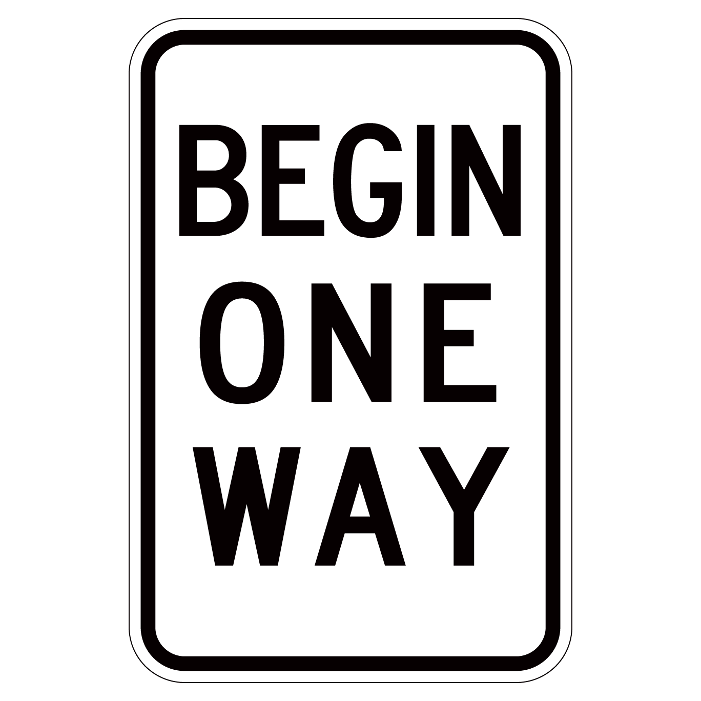 BEGIN ONE WAY【BSON03】 | アメリカンデザインの看板で、あなたのスペースを本場の雰囲気に！｜BEST SIGN AND ...