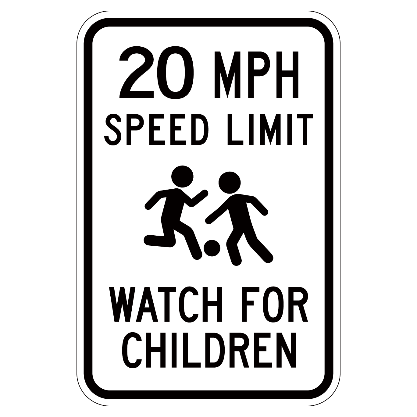 SPEED LIMIT WATCH FOR CHILDREN【BSSP09】カラー | アメリカンデザインの看板で、あなたのスペースを本場の ...